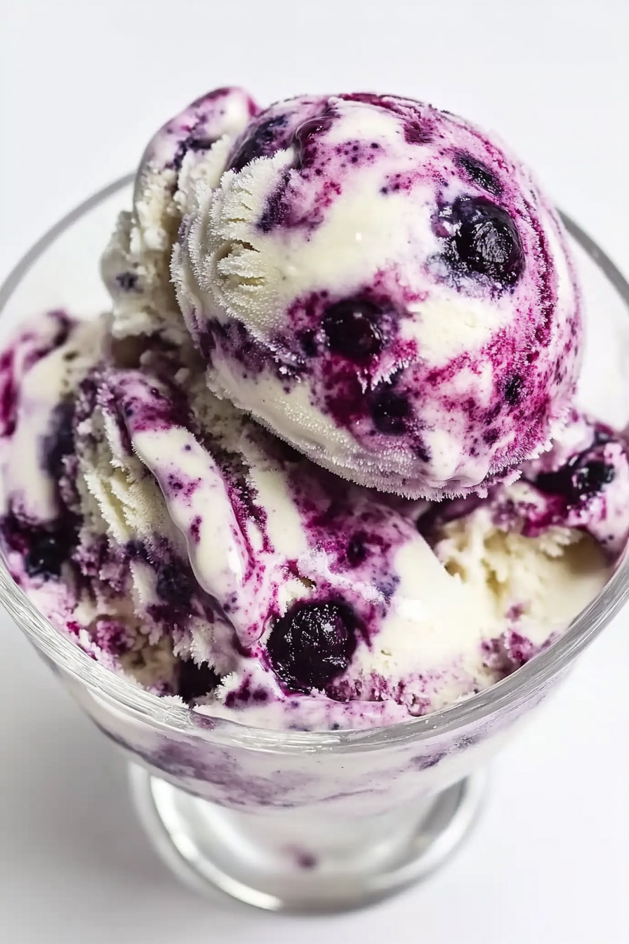 Blueberry Swirl Ice Cream - Paleo | AIP | Vegan - Easy Recipe Academy